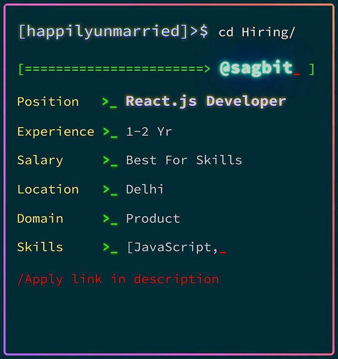 Hiring Reactjs Developer Career React Reactjs Hiringtalent Hiringalert Youtube