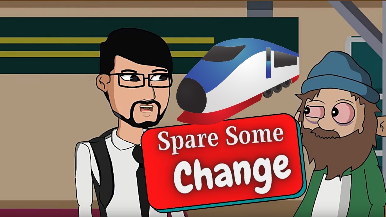 Spare Some Change - Cartooniz From Life 人生からの漫画 - YouTube