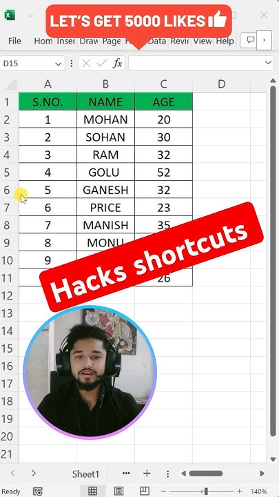 Excel hack tutorial tips and tricks ll Jitendra Sir #excel #spreadsheets #vlookup #piv #example ...