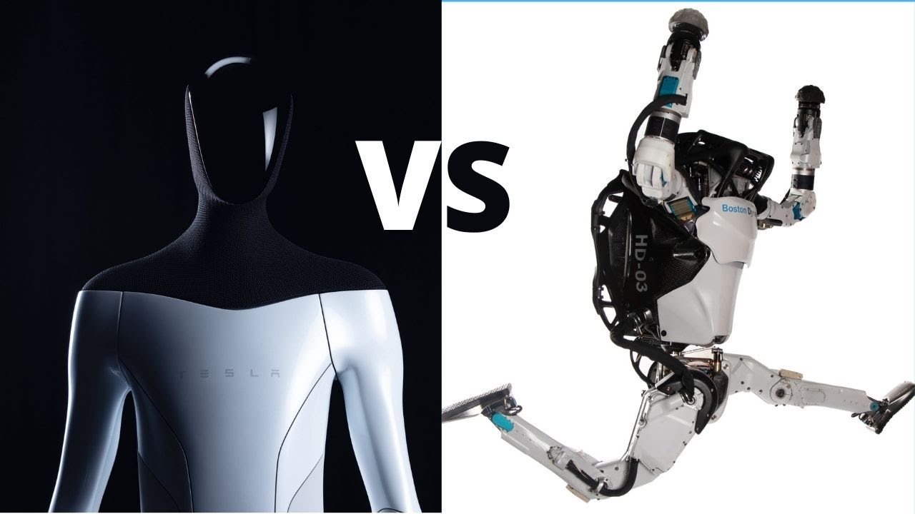 Tesla Bot vs Boston Dynamics Atlas! Artificial Intelligence robots ...