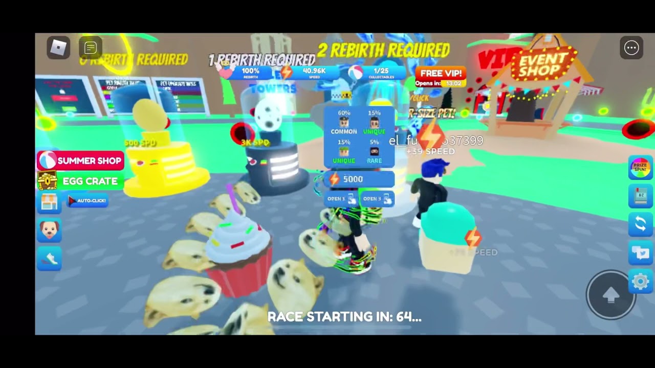 Playing speed run simulator in Roblox. - YouTube