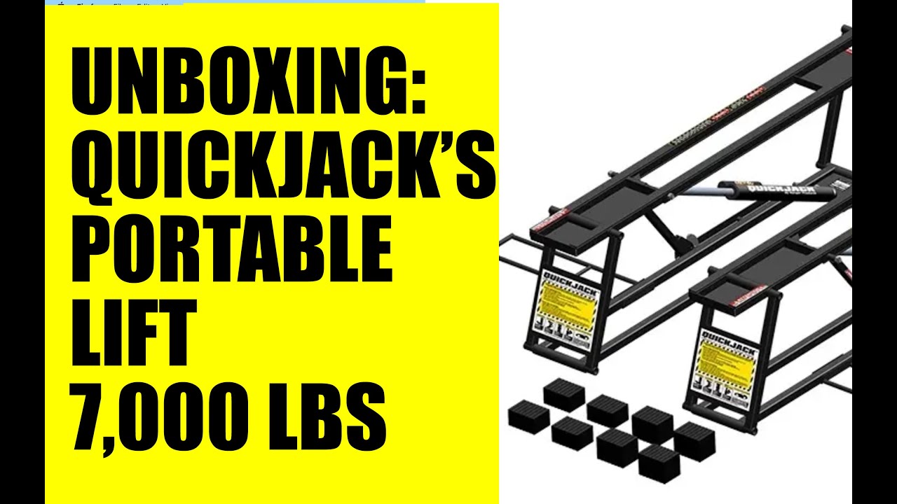 Unboxing QUICKJACK's BL-7000SLX 7,000 Pound Capacity Portable Car Lift ...