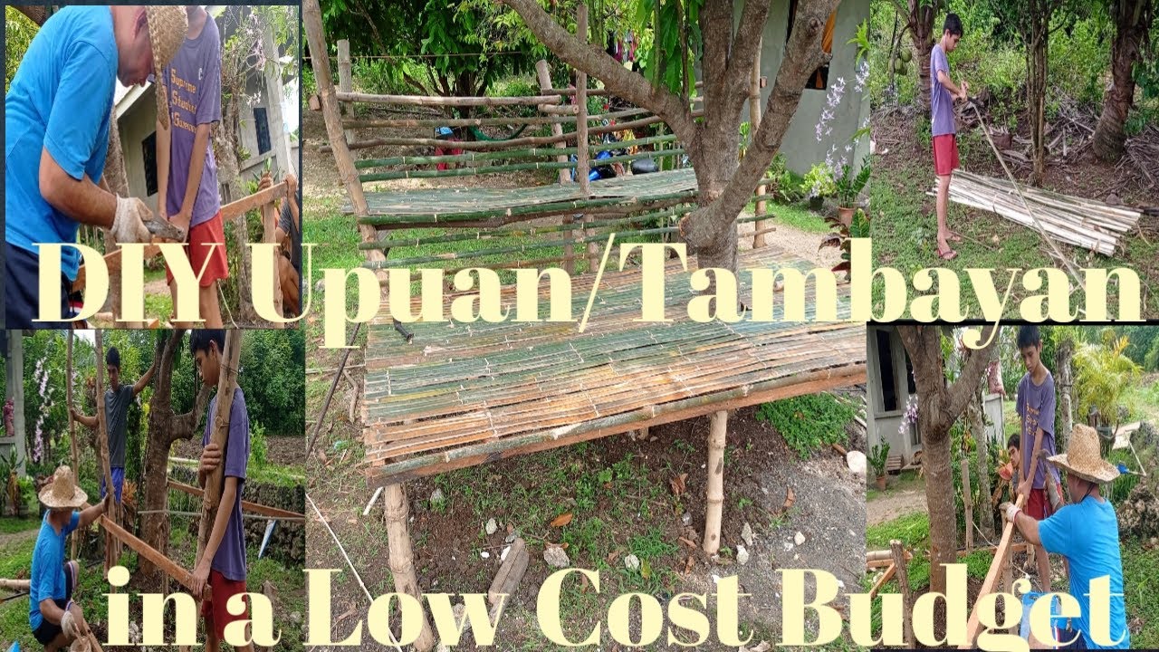 DIY How to make ( Upuan / Tambayan ) in a Low Cost Budget || Roel ...