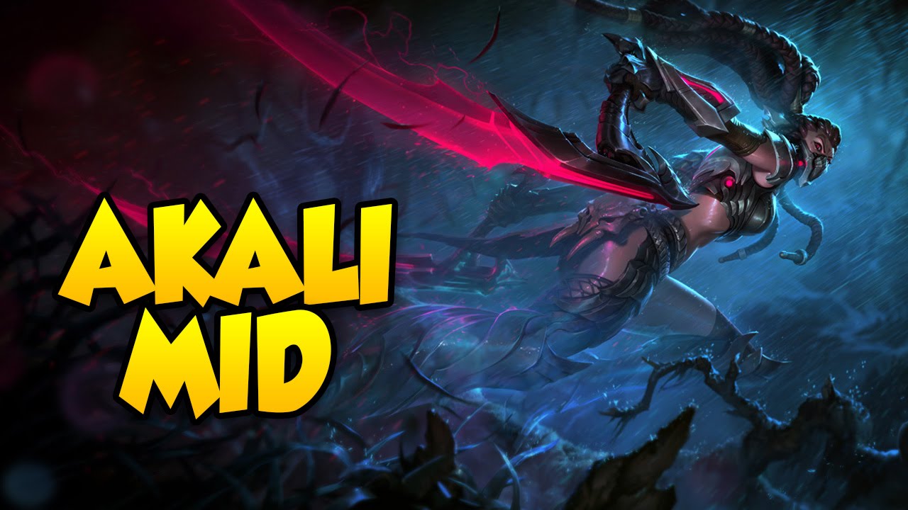 AKALI MID - TOTAL OWNAGE - LEAGUE OF LEGENDS RANKED - YouTube