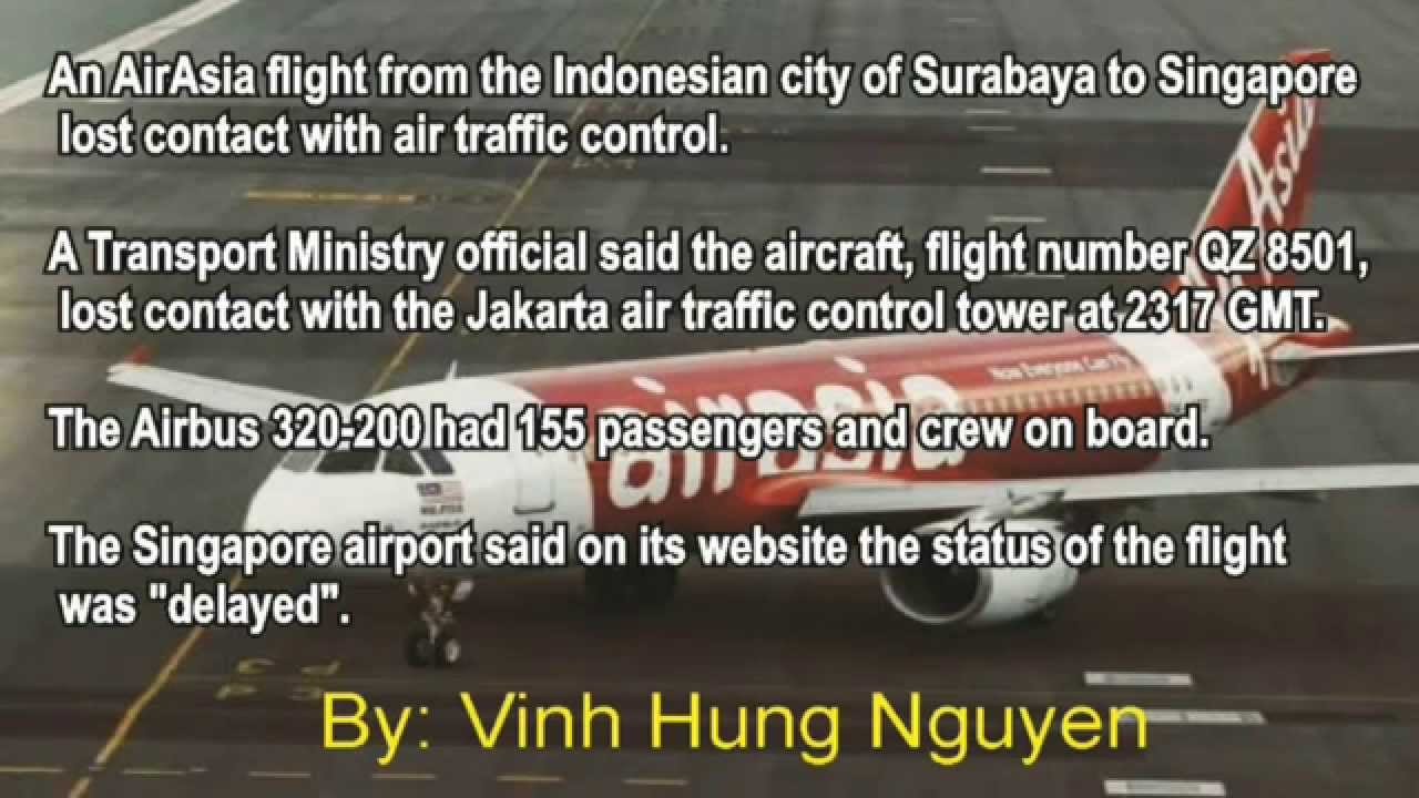 AirAsia Flight QZ 8501 Plane Crash On Indonesia island_Máy bay ...