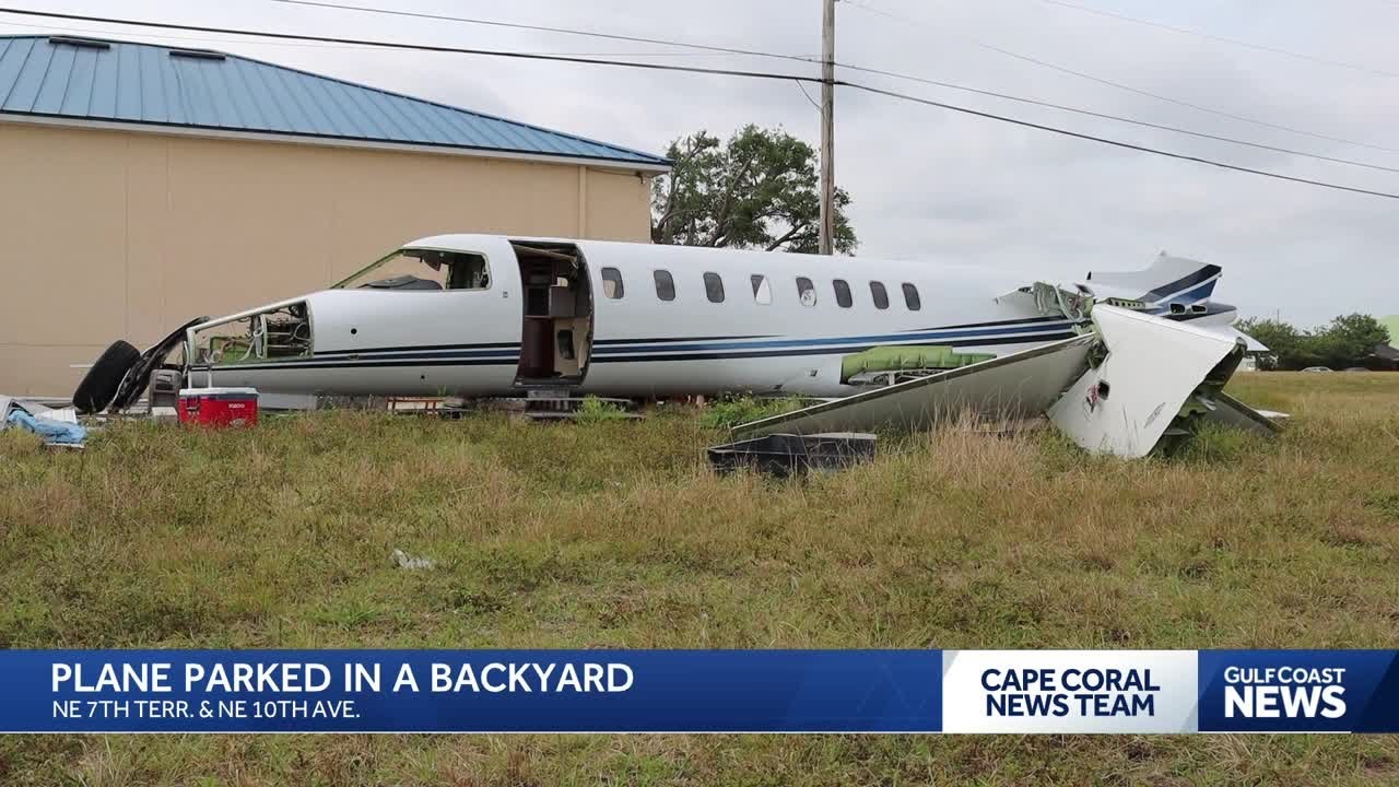 Dismantled plane found sitting next to Cape Coral homes - YouTube