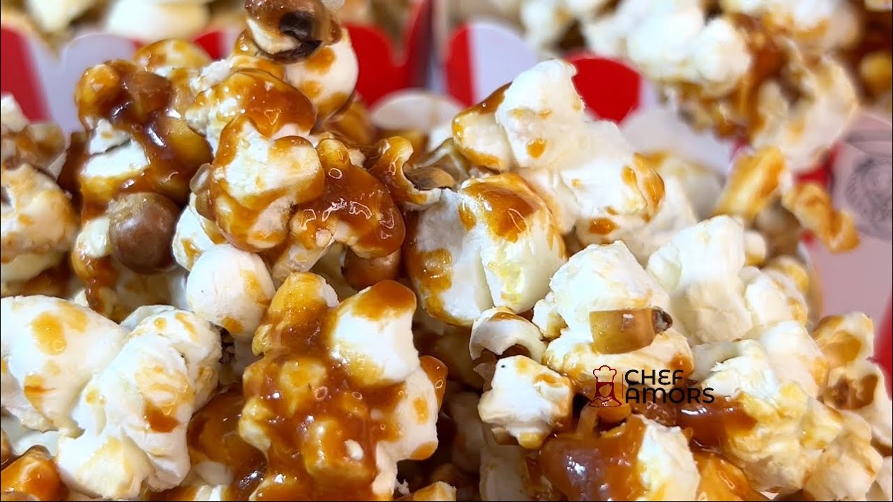 Homemade caramel popcorn - YouTube