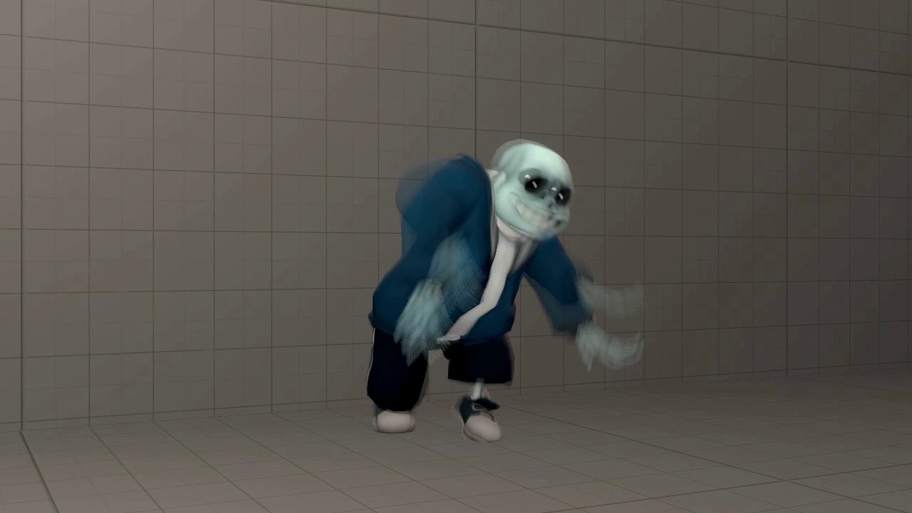 Sans doing Fortnite Default Dance v2 - YouTube