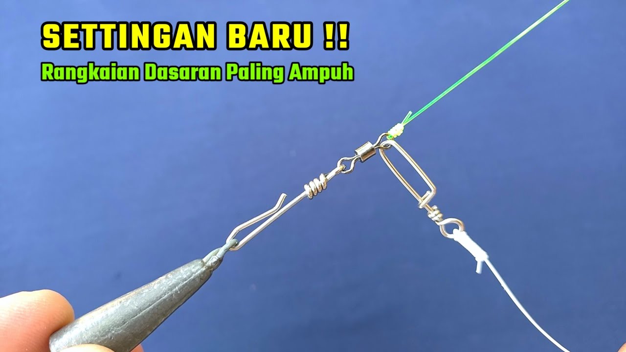 SETTINGAN BARU !! Rangkaian pancing dasaran 1 mata kail - YouTube