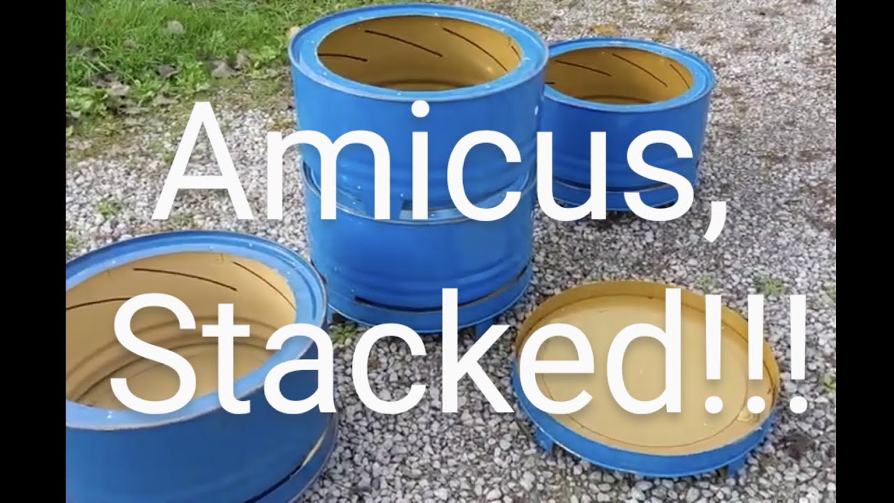 Smokeless Fire Pits. STACKED "Amicus Fire Pits" They're stackable ...
