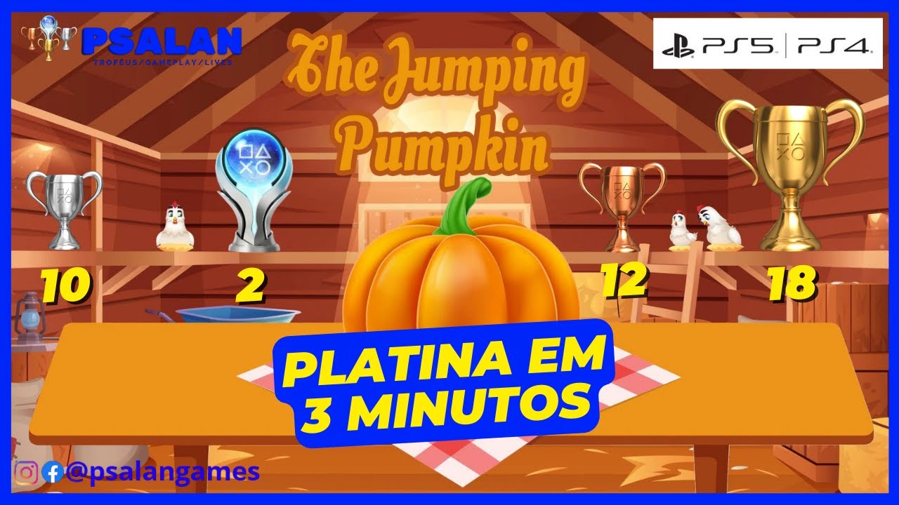 🏆The Jumping Pumpkin - Easy Platinum 3 Minutos (PS4/PS5) - YouTube