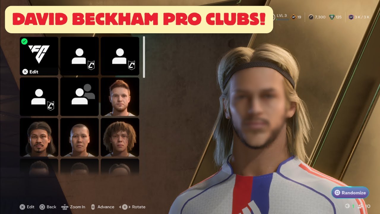 How to Create the best version of David Beckham on Pro Clubs in EAFC 26 ...