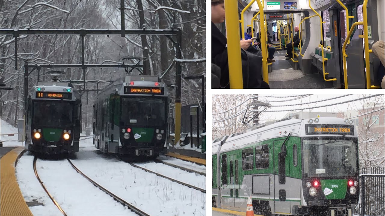 MBTA Greenline Type 9s Galore | Riding the MBTA Greenline CAF Type 9 ...