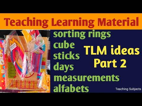 TLM || Sep K liye TLM || Teaching Learning Material || TLM ideas part 2 ||sorting rings|| cube ...