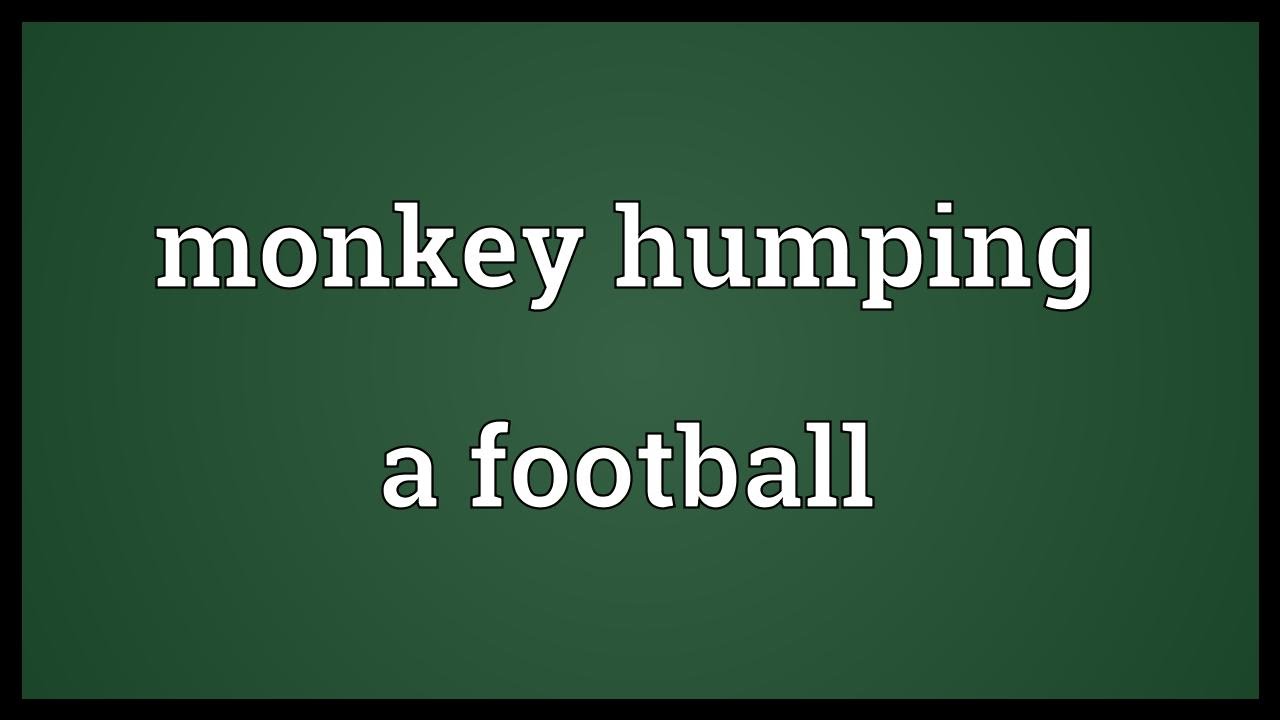Monkey humping a football Meaning - YouTube
