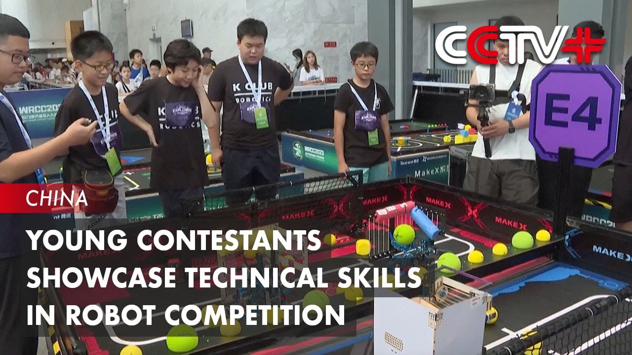 Young Contestants Showcase Technical Skills in Robot Competition in ...