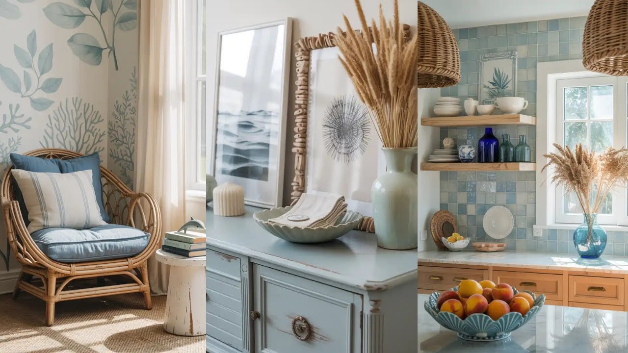 Soft Blues & Beachy Neutrals | Serene Coastal Beach Cottage Decor ...