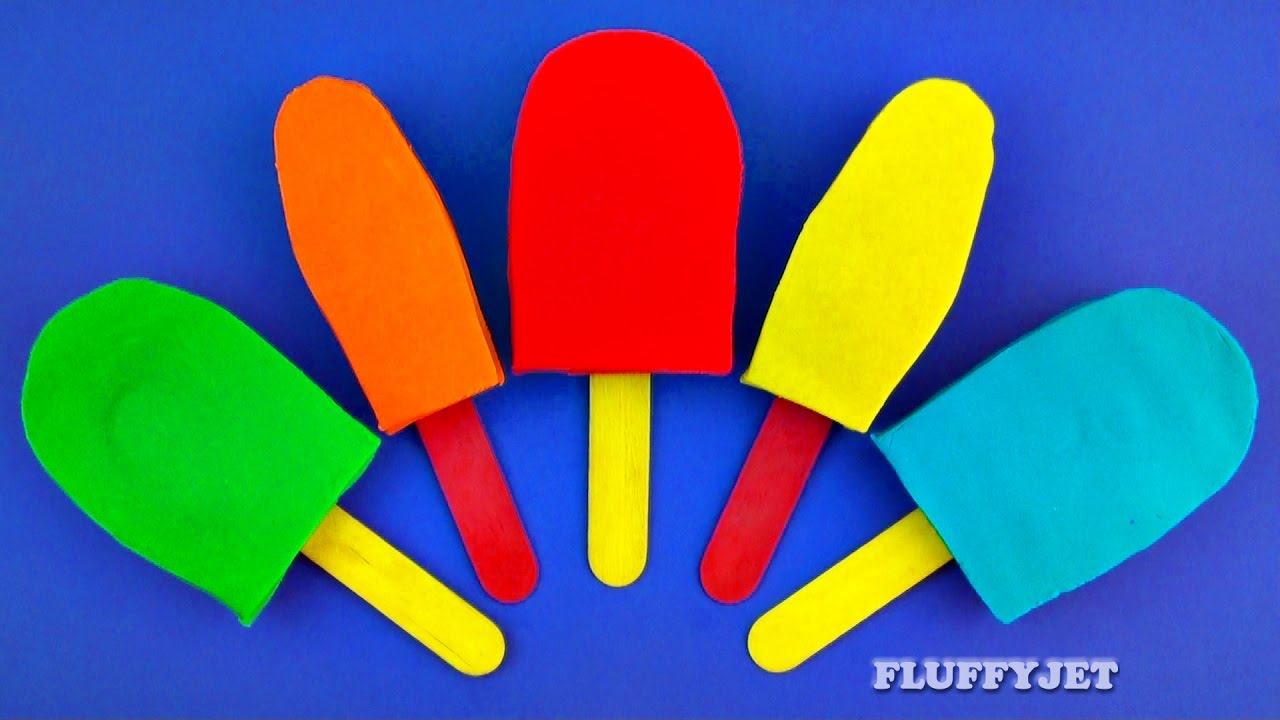 Play Doh Popsicle Surprise Toys | Learning Colors for Children Cars 2 ...