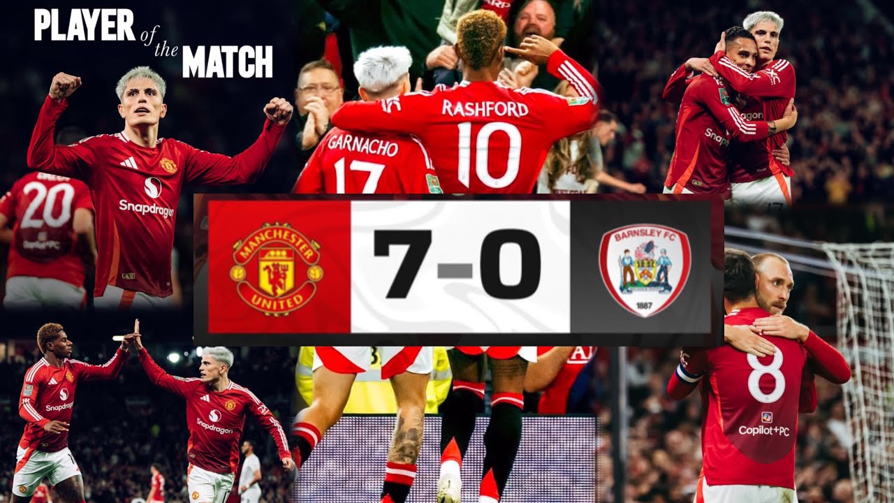 Man United 7-0 Bansley Highlights | Ganarcho and Rashford Goals | Man U ...