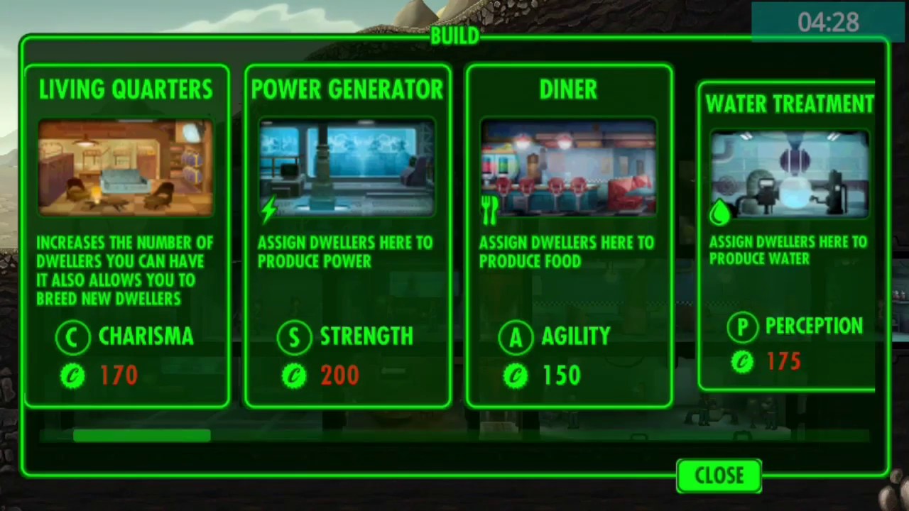 fallout shelter #1-radroach attack,build more space,caps collecting and ...