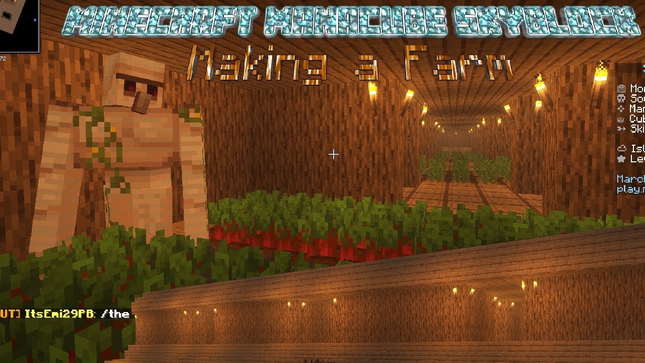 Making a Farm - Minecraft ManaCube Skyblock - 3 - 2025-03-30 17-18-54 ...