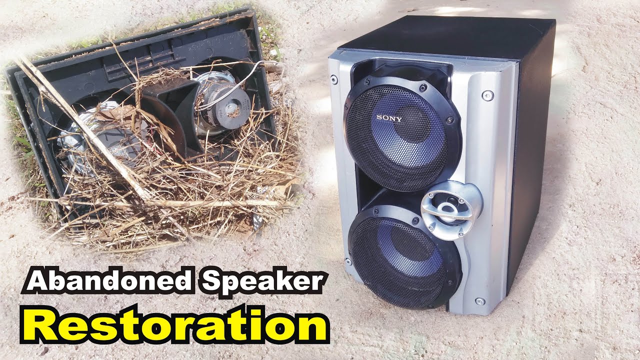 restoration of abandoned old speaker subwoofer box build project video ...