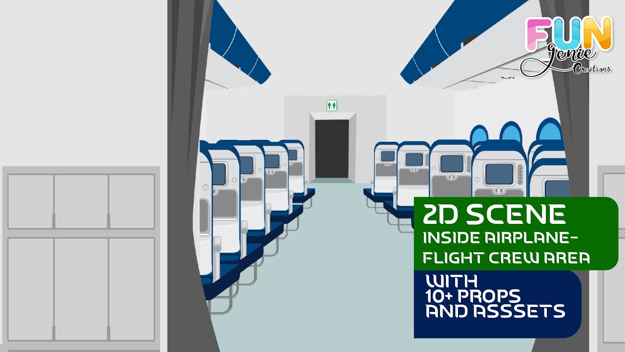 INSIDE AIRPLANE FLIGHT CREW AREA | CARTOON ANIMATOR - YouTube