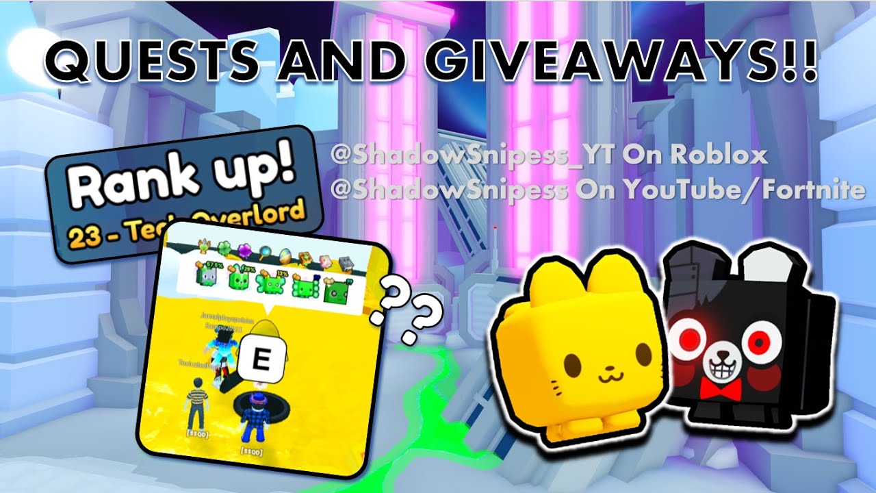 Pet Sim 99 LIVE!!Grinding Ranks!!HUGE Giveaway!! - YouTube
