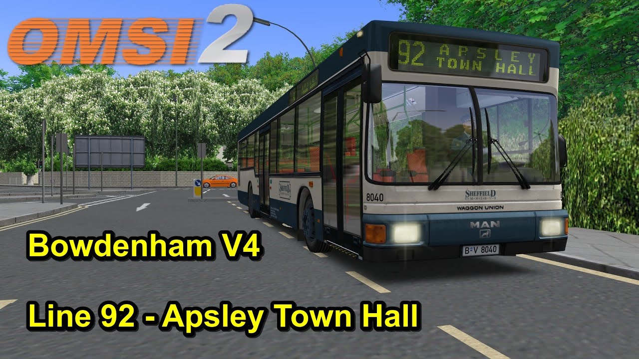 OMSI 2 | Bowdenham V4 | Line 92 - Apsley Town Hall - YouTube