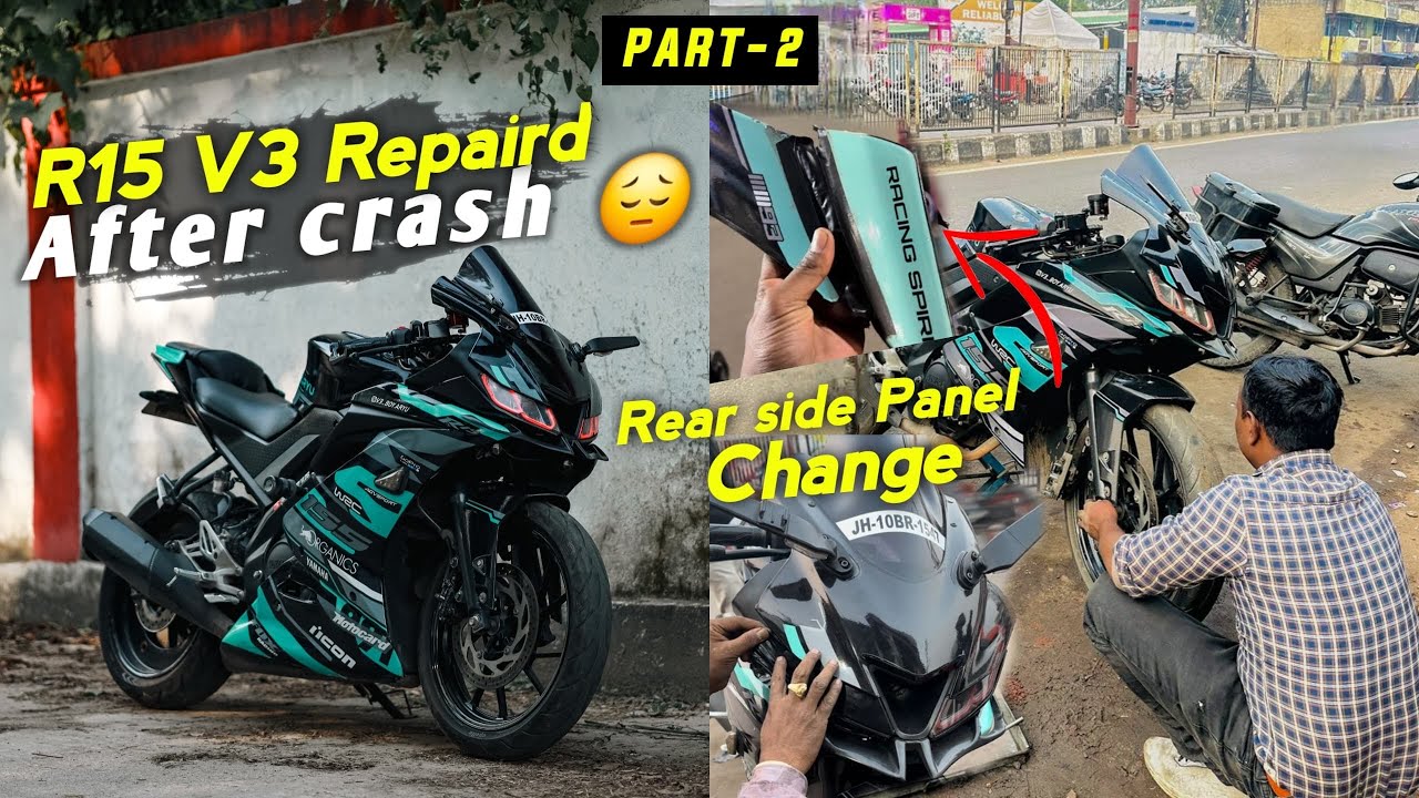 R15 v3 Rear Side Panel Change | Handel Racer Change | R15v3 Wrap - YouTube