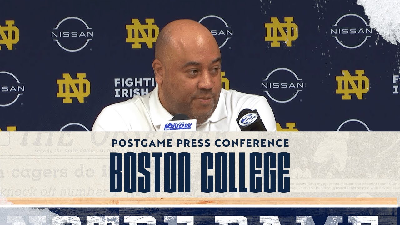 Boston College | Micah Shrewsberry Postgame Press Conference | Notre ...