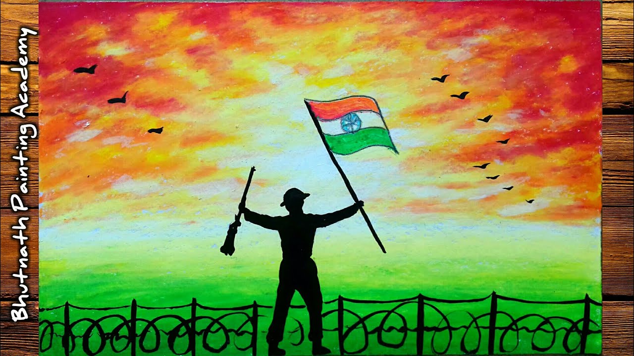 how to draw independence day - YouTube