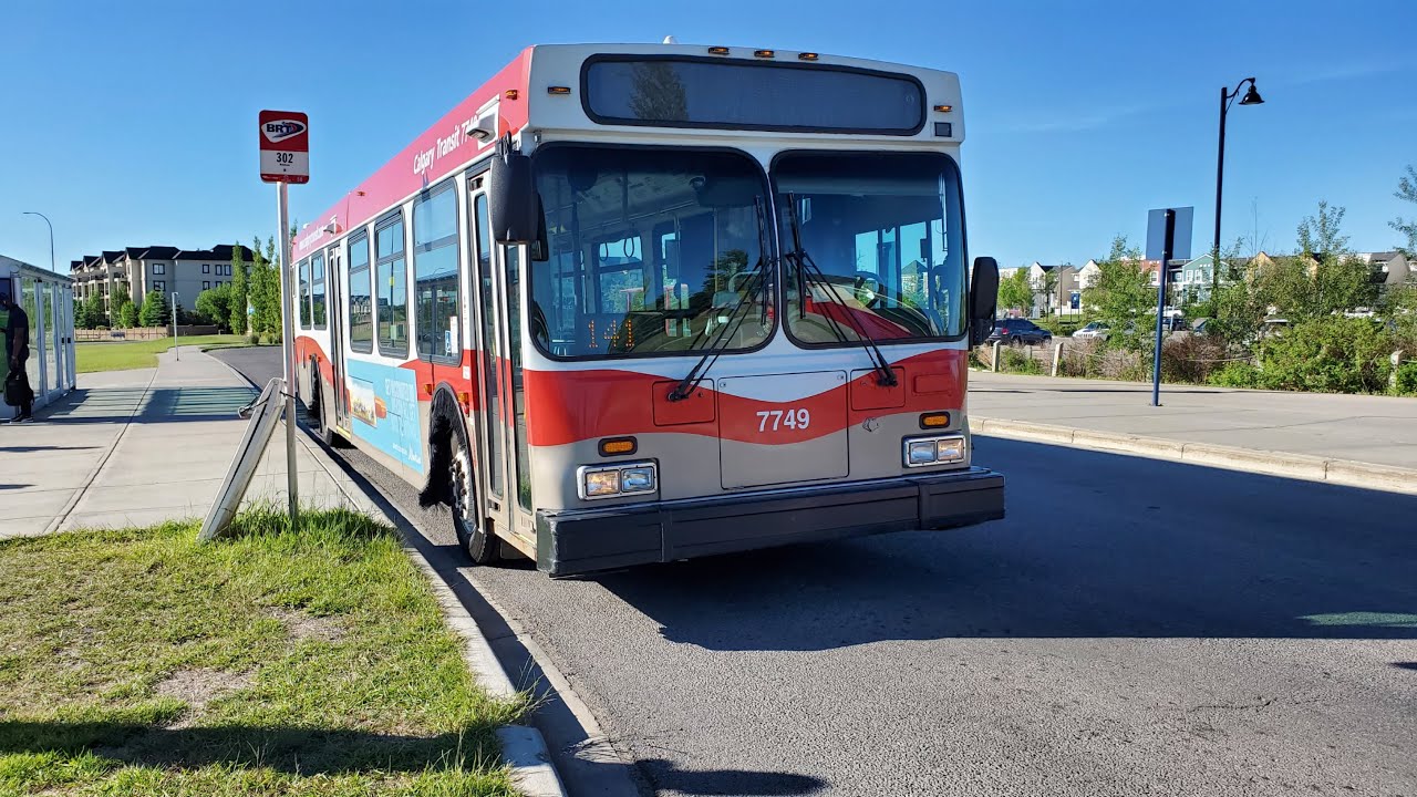 NEW FLYER D40LF #7749 (2001) / 406 AUBURN BAY - CALGARY TRANSIT - YouTube