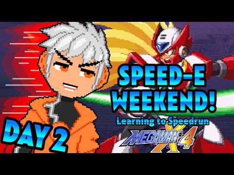 Learning to Speed Run Mega Man X4 100% as Zero! 【Speed-E Weekend Day 2!】