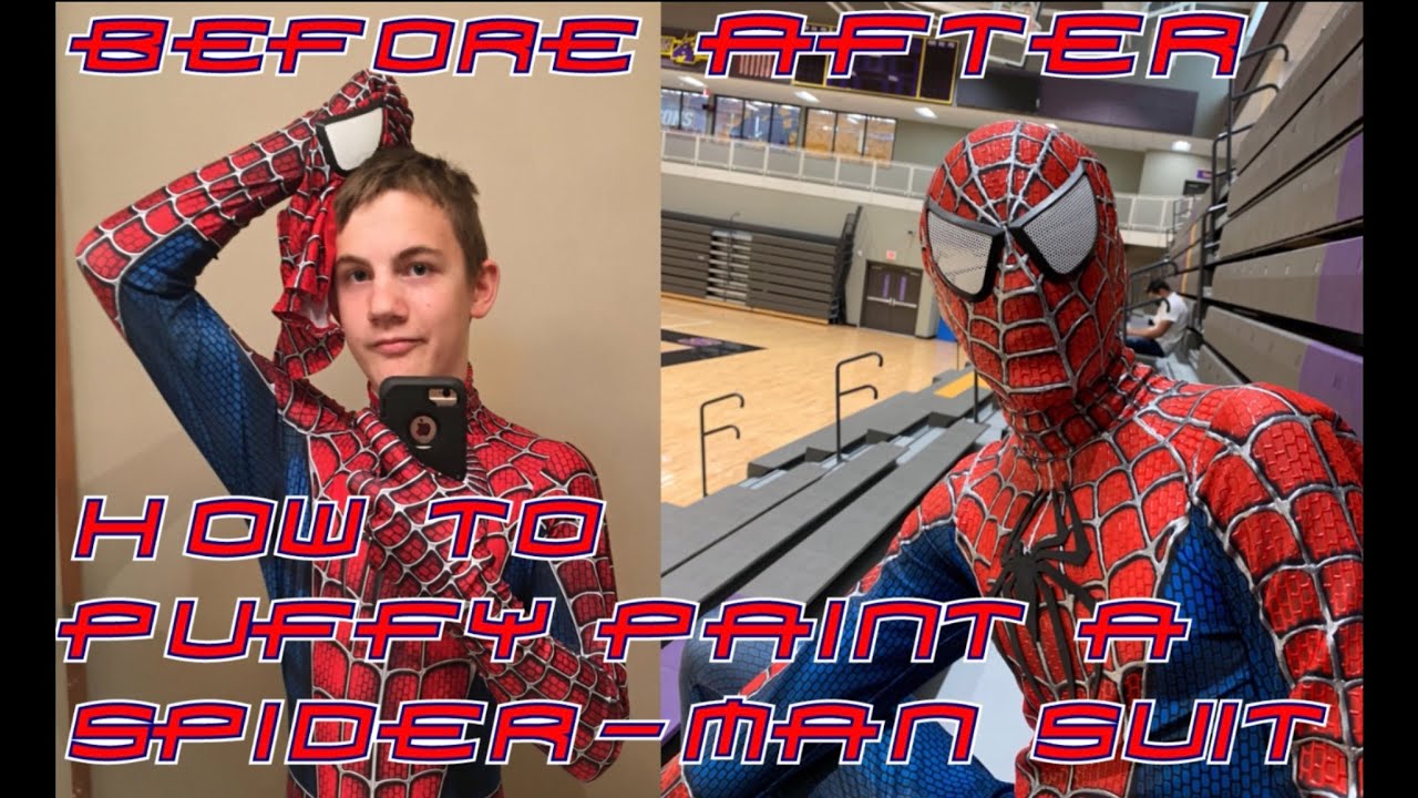 How To Puffy Paint a Spider-Man Suit - YouTube