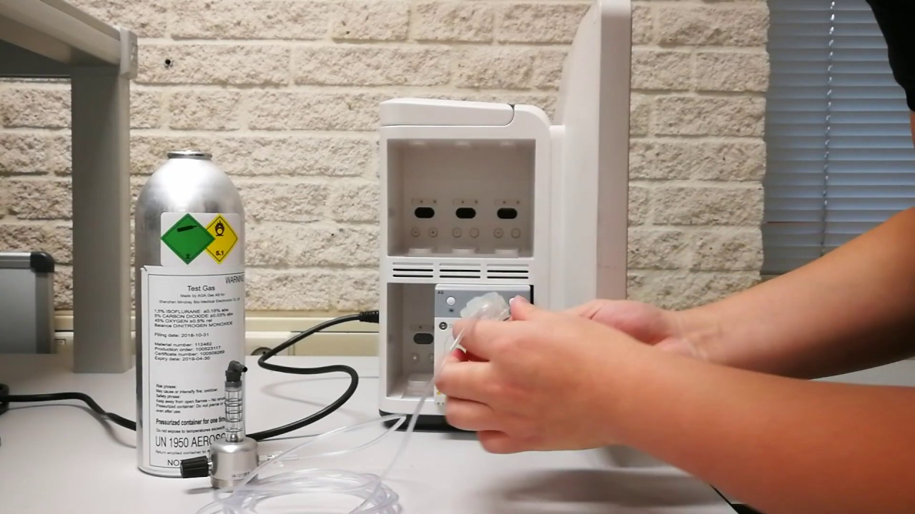 Mindray AG module calibration - YouTube