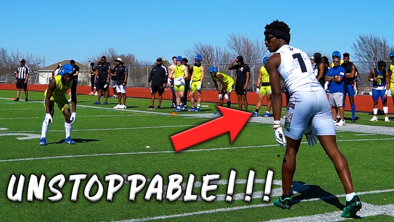 The Most UNSTOPPABLE Receiver In Texas l Pylon 7v7 Dallas - YouTube