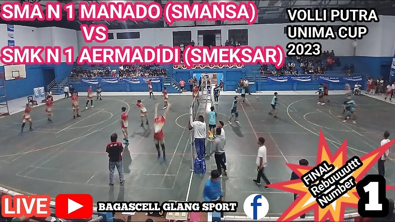 LIVE🔴 FINAL ||SMA N 1 MANADO VS SMK N 1 AERMADIDI||VOLLEY BALL||PUTRA ...