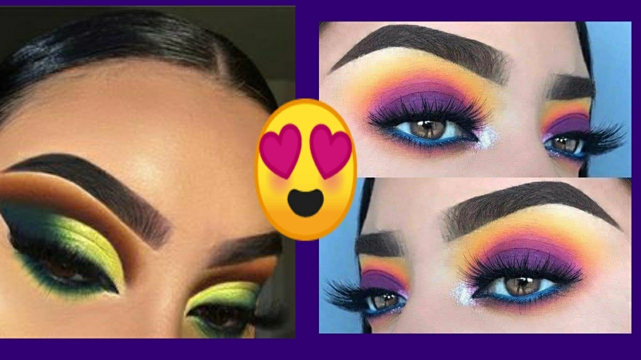 Tutorial maquillaje colorido 2020 🧡💛💜♥️💙 - YouTube
