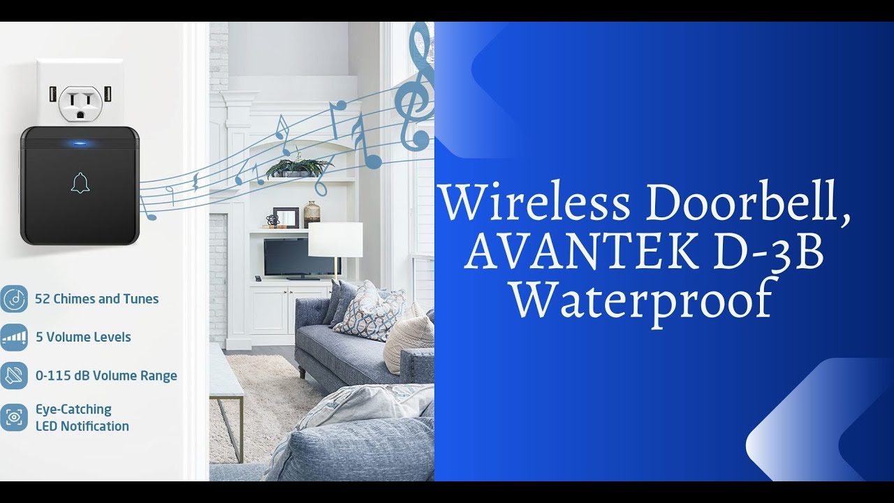 Avantek wireless doorbell review | AVANTEK D-3B Waterproof Door Chime ...
