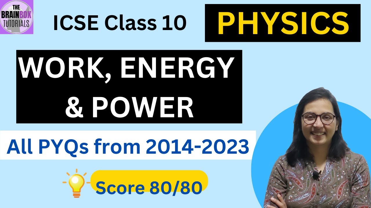 ICSE Class 10 Work, Energy And Power PYQs Physics Previous Years ...
