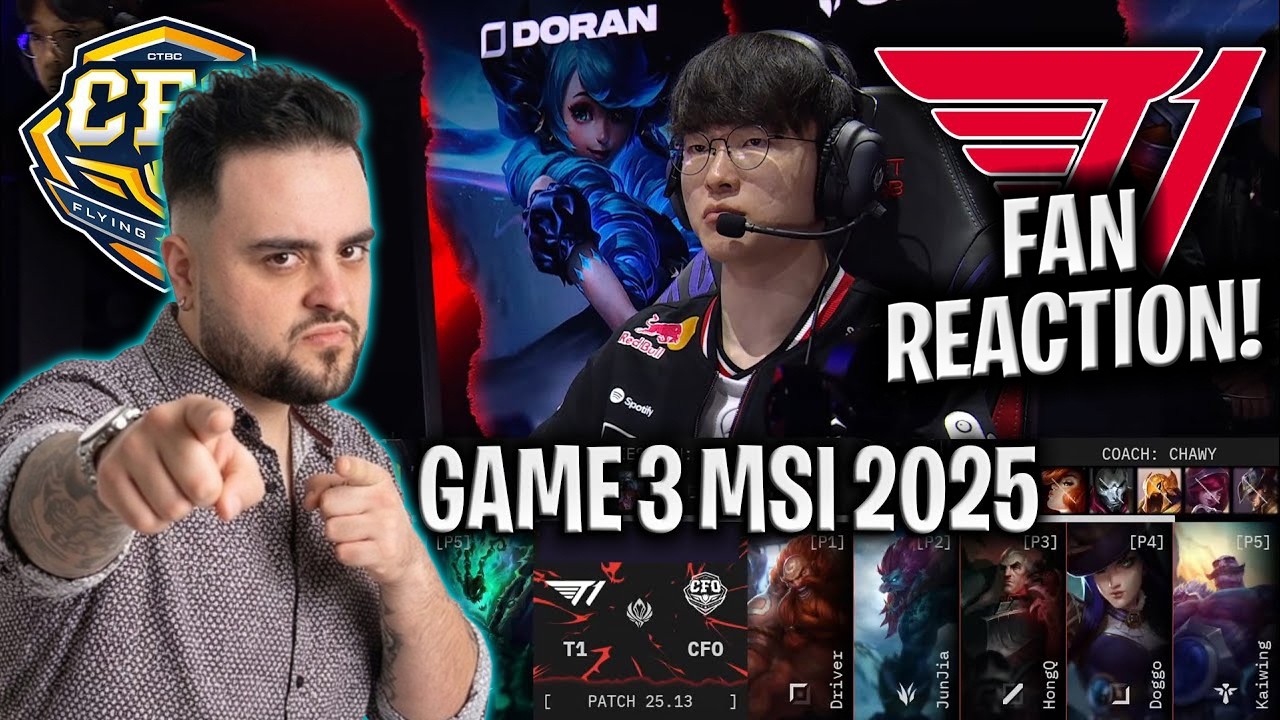 T1 FIRST ZED MSI!😱 - CFO vs T1 GAME 3 MSI 2025 PLAYOFFS | FLYING OYSTER ...