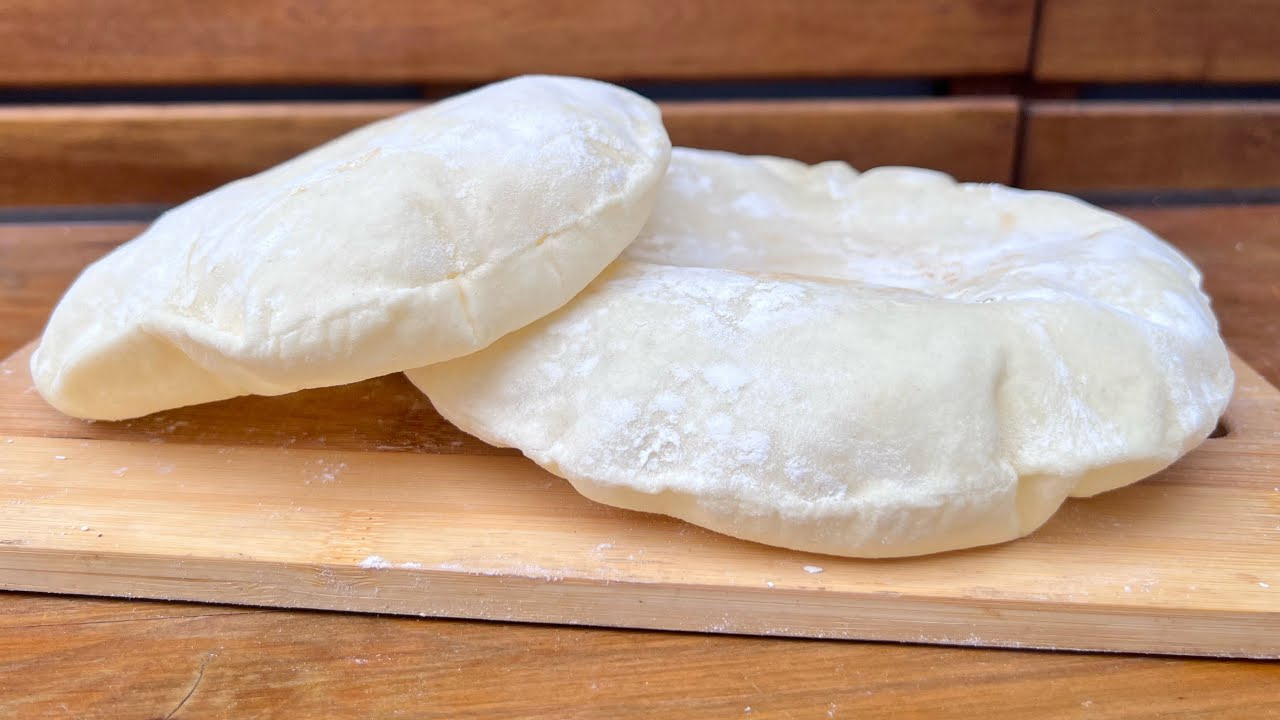 PAN ÁRABE - PAN PITA | Paso a paso | 4 Ingredientes - YouTube