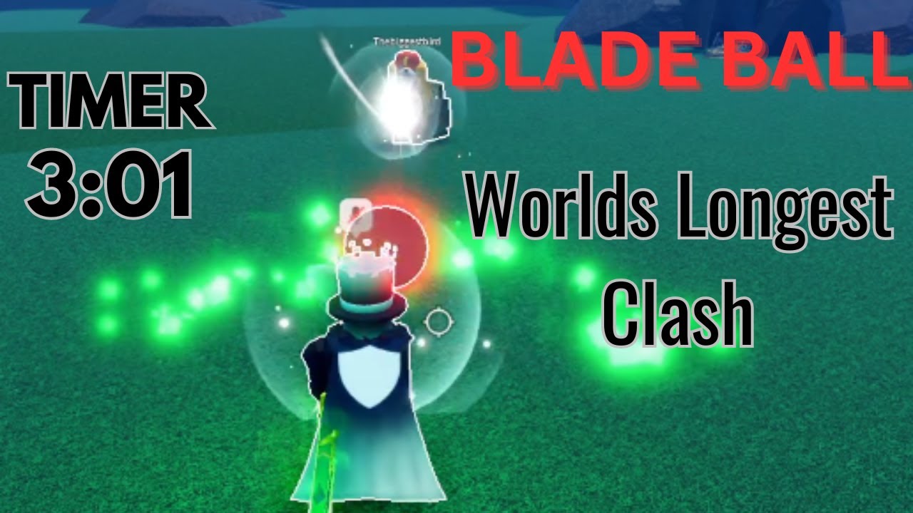 World's Longest Blade ball Standoff! - YouTube