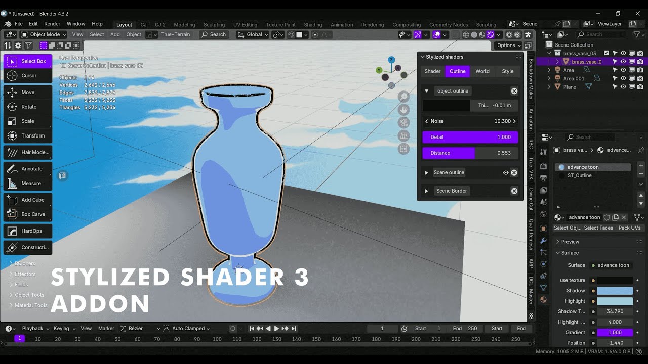 Stylized Shader 3 eye-catching renders in Blender - no complex nodes ...