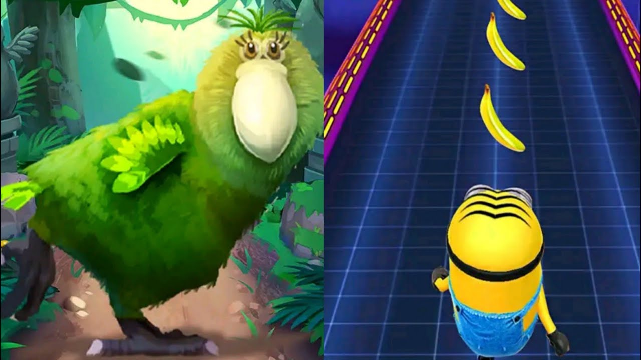 Kakapo Run Vs Minion Rush (android,ios) - YouTube