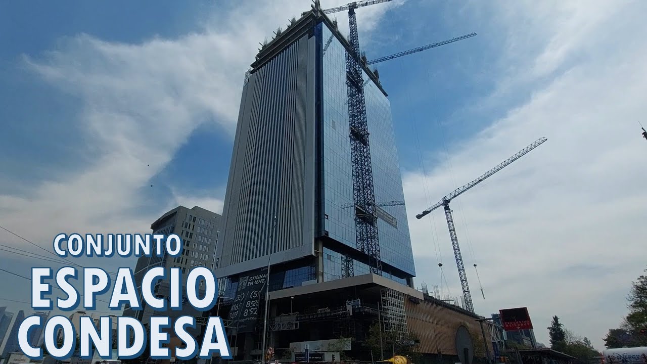 Así se ve la TORRE ESPACIO CONDESA cdmx - Conjunto Espacio Condesa - YouTube