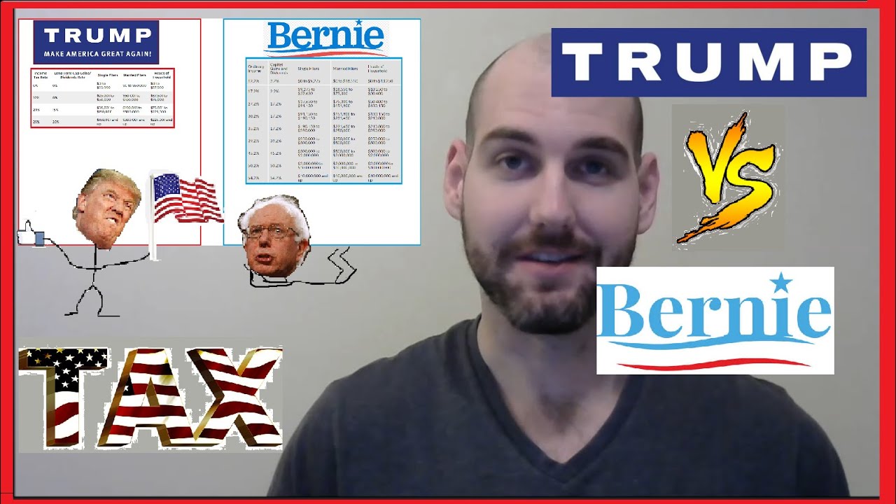 Donald Trump vs Bernie Sanders - Tax Plans - YouTube