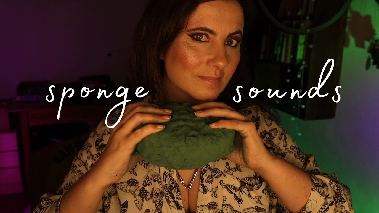 ASMR ️ Amazing Sponge Sounds ️Squeezing and Tapping - YouTube