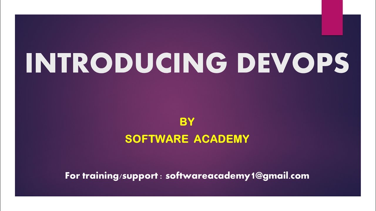 Introducing Devops Devops Tutorials Youtube
